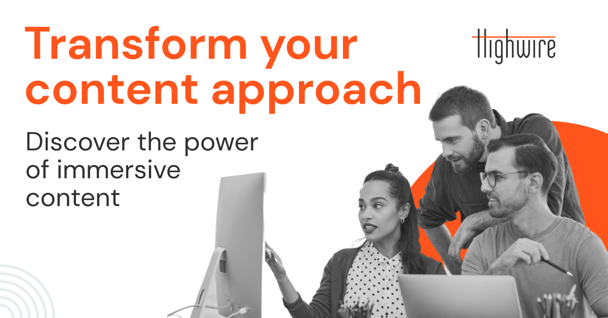 Engaging audiences with interactive & immersive content